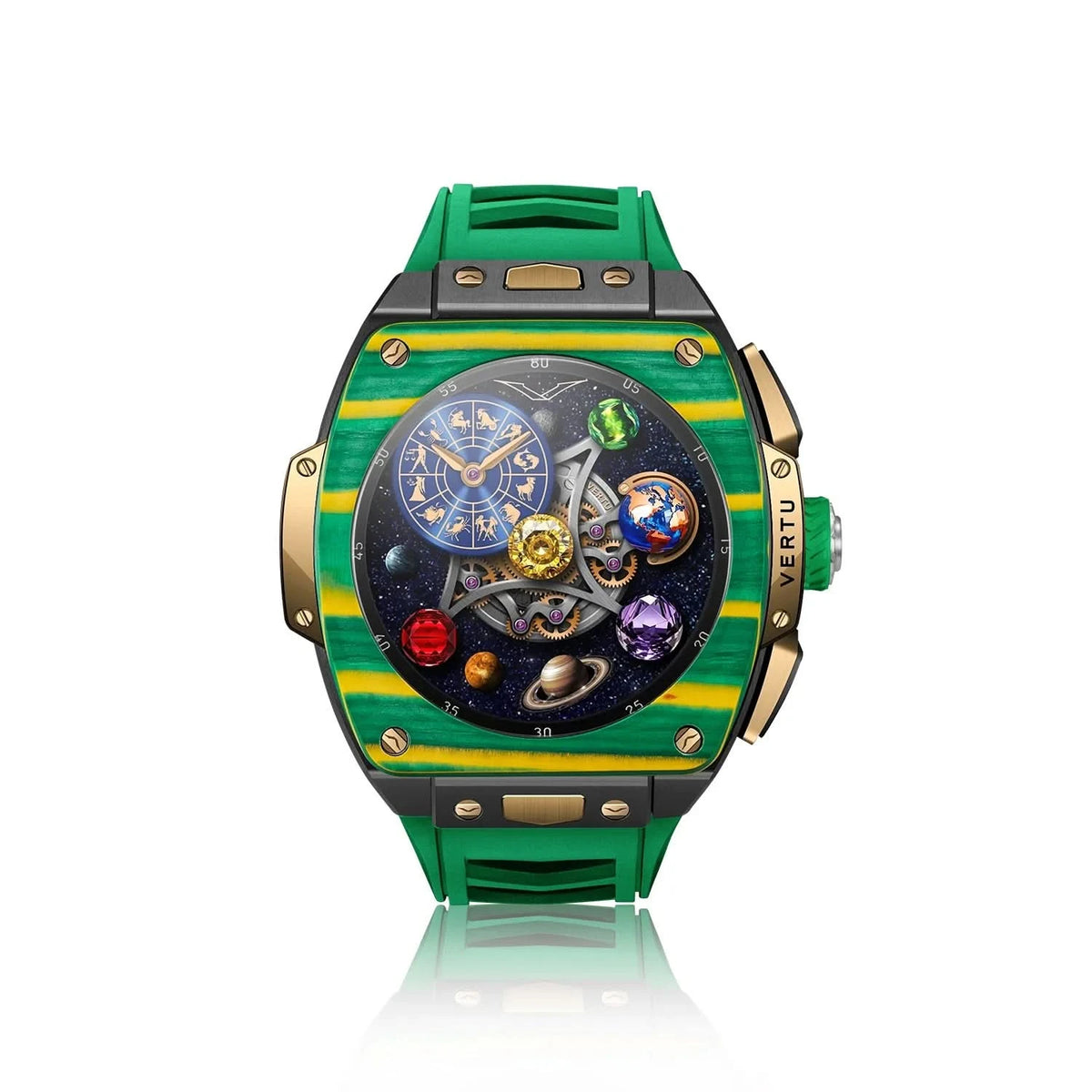 Grand Watch - Bespoke Gold - Bespoke Gold - Yellow-Green Carbon Fiber ...