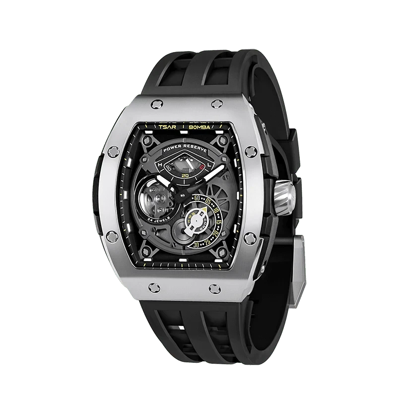 Elemental Series-Automatic Watch TB8210A Silver Black – Amr Gazzaz Store