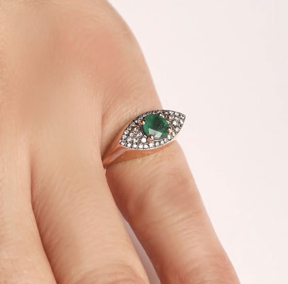 Emerald Eye Ring – Amr Gazzaz Store