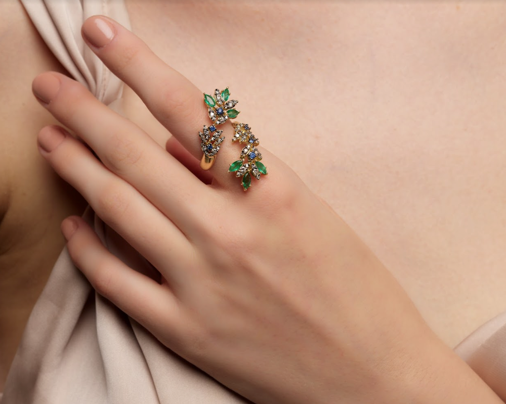 La Gioia Leaf Ring - Amr Gazzaz Store